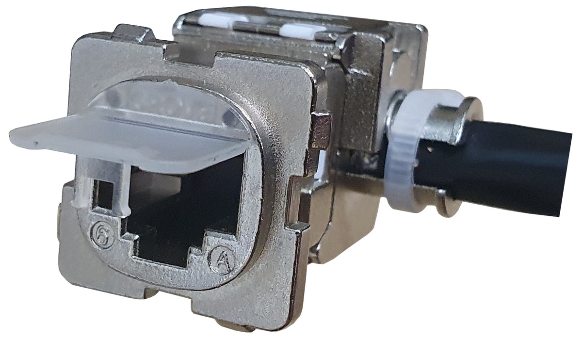 Cat6A Angled Shielded Modular Jacks | CAT6A | 1PD – 1 Point Distribution