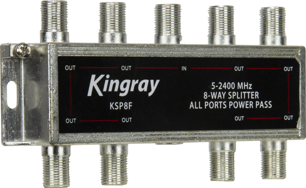 8 Way Splittler all Ports Power Pass | Foxtel Approved | Kingray | 1PD ...